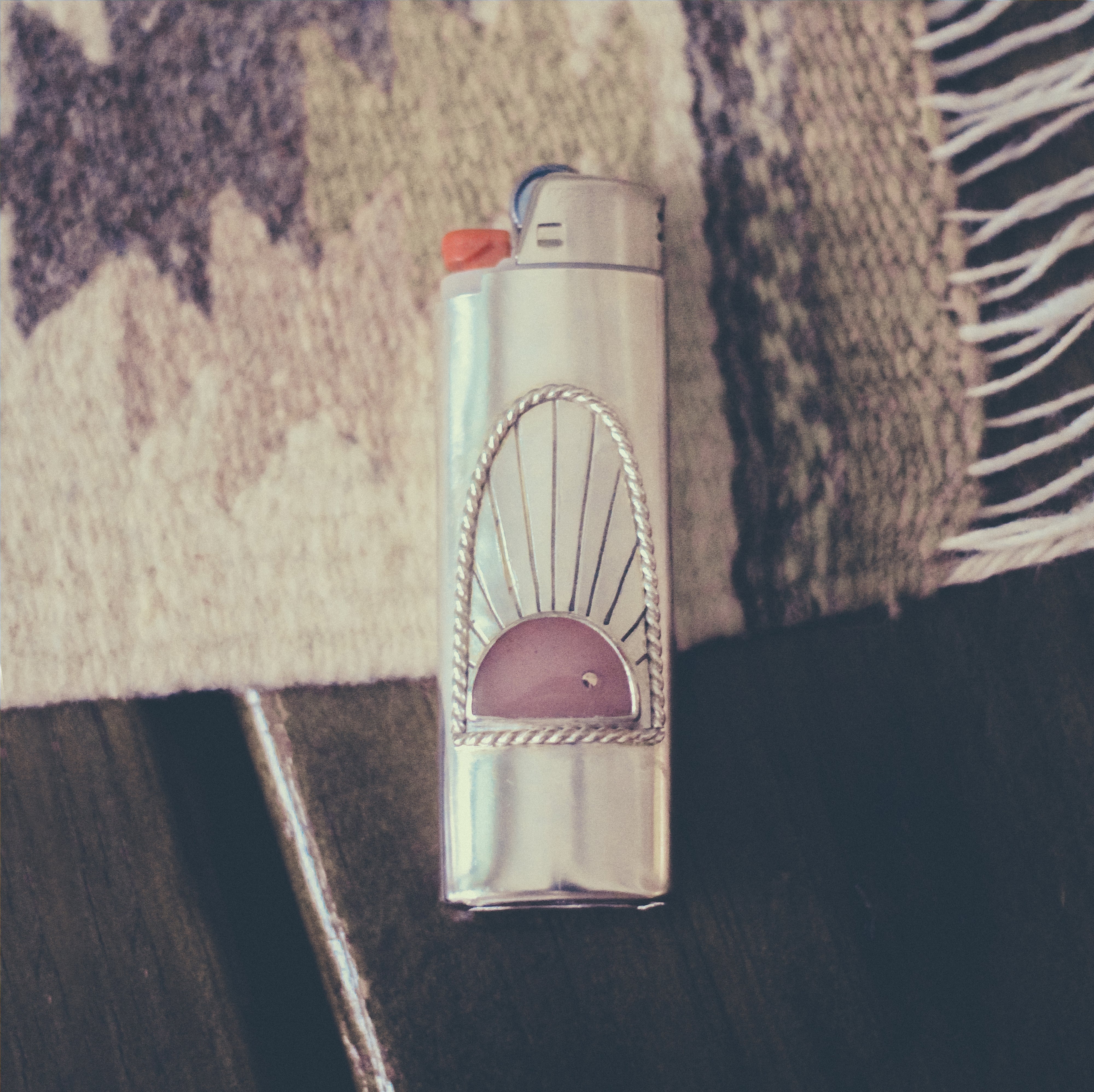 Sterling Silver Lighter Case: Sunrise – Drifter Incense
